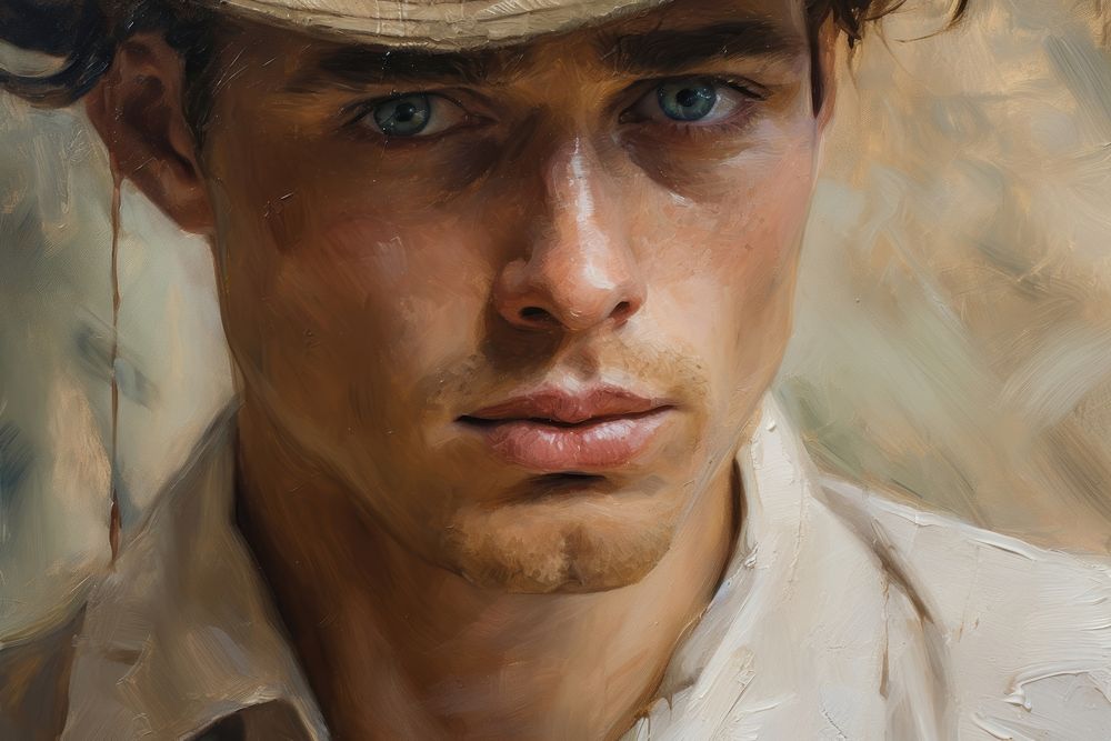 Men portrait painting adult. | Premium Photo Illustration - rawpixel