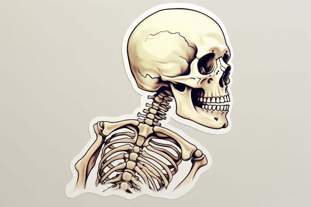 Bone Sticker bone representation anthropology. | Free Photo - rawpixel