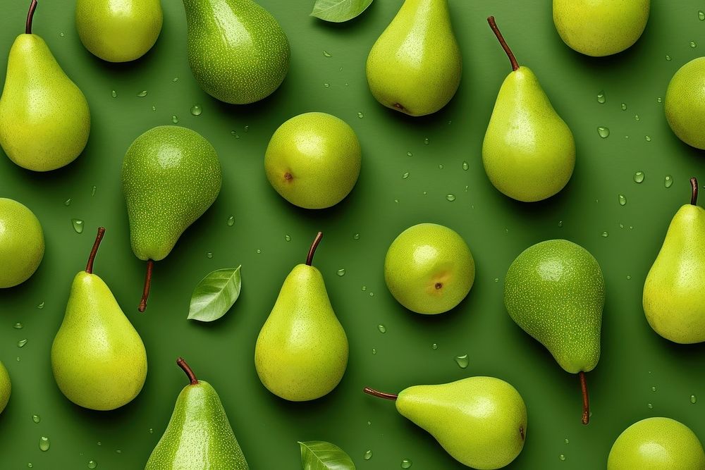 Green pear slices pattern backgrounds | Premium Photo - rawpixel