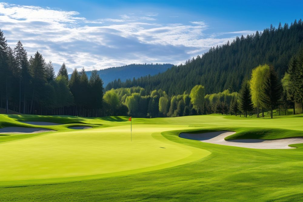 Golf course field outdoors scenery. | Premium Photo - rawpixel