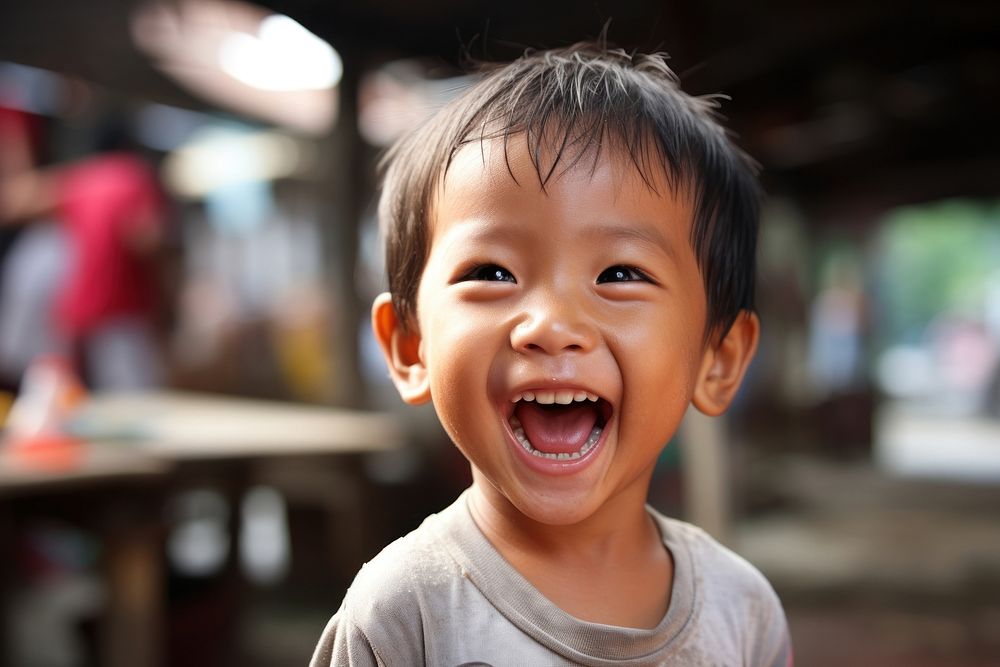 Indonesian kid laughing smile baby. | Premium Photo - rawpixel