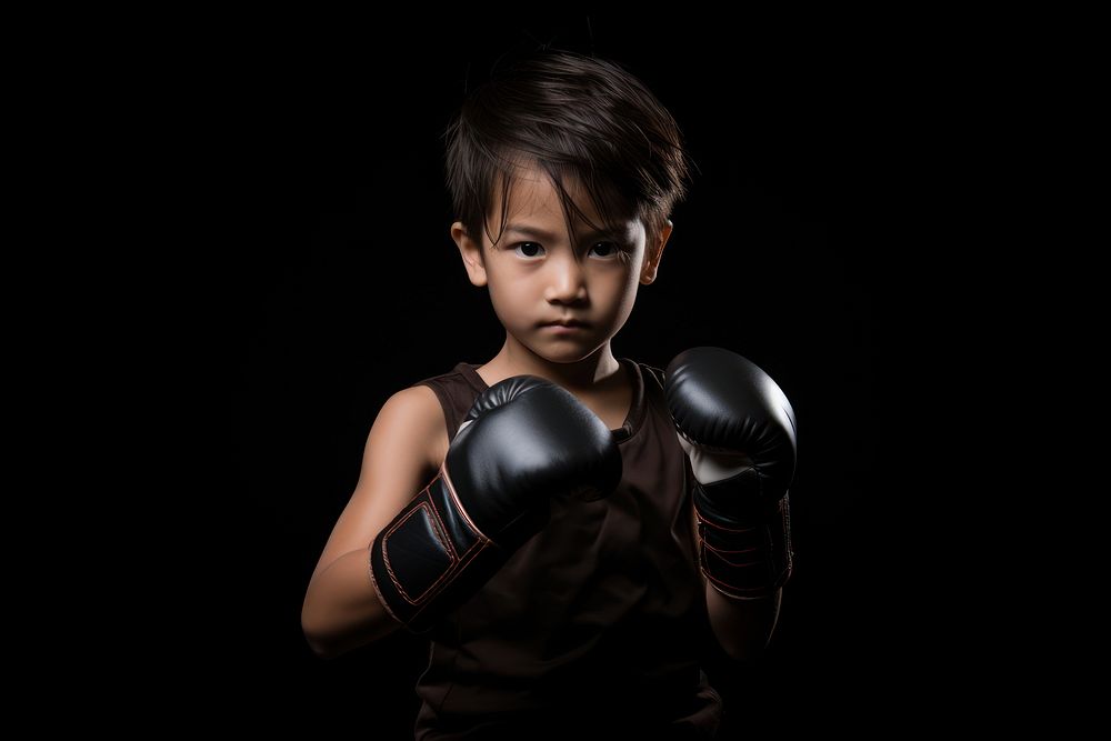 Thai kid boxing punching sports. | Premium Photo - rawpixel