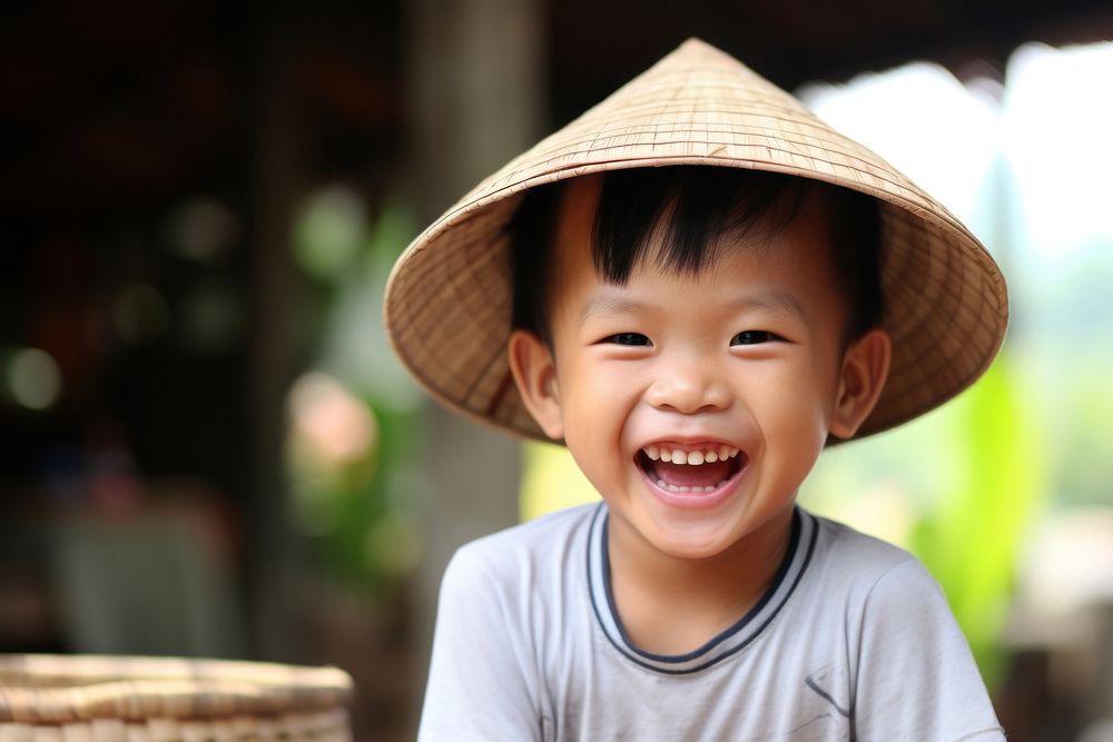 Vietnamese kid laughing child smile. | Free Photo - rawpixel