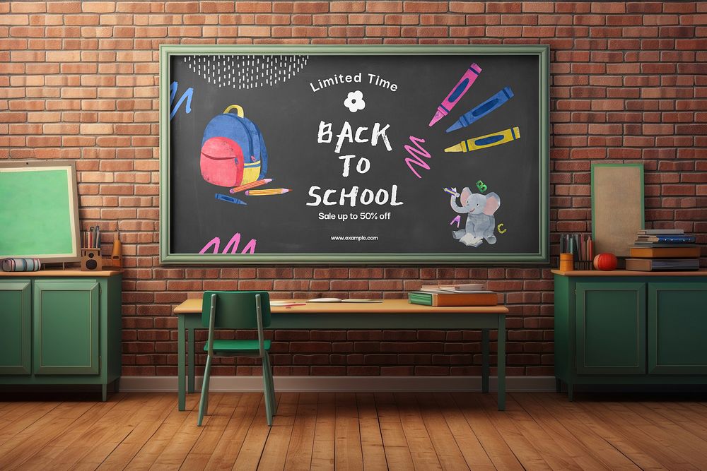 School's chalkboard mockup psd | Premium PSD Mockup - rawpixel