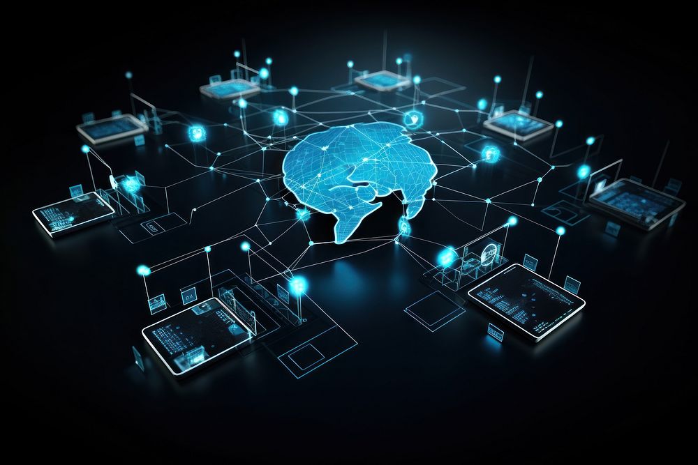 Technology network technology computer diagram. | Free Photo ...