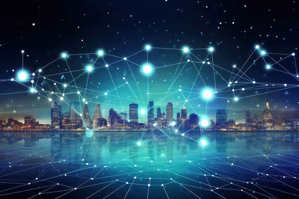 Technology network data connection architecture | Free Photo ...