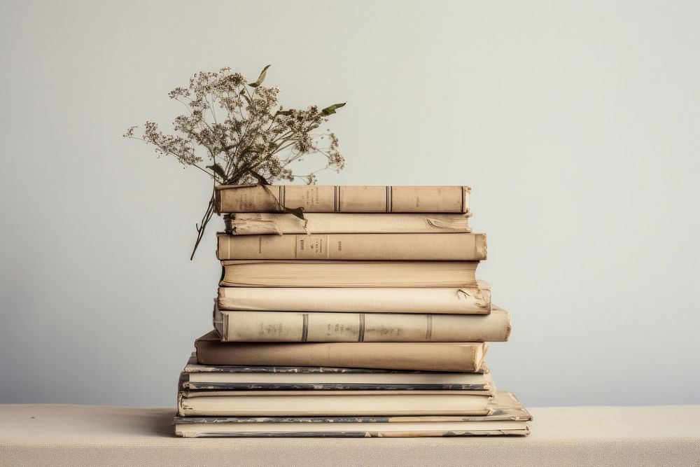 Stack books border publication paper | Premium Photo Illustration ...