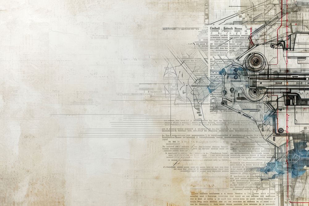 Robot sketch technology backgrounds paper | Free Photo Illustration ...