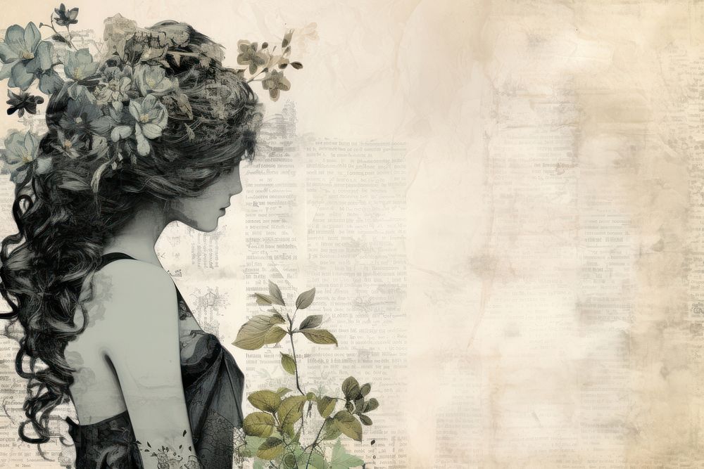 Chubby woman border portrait adult | Premium Photo Illustration - rawpixel