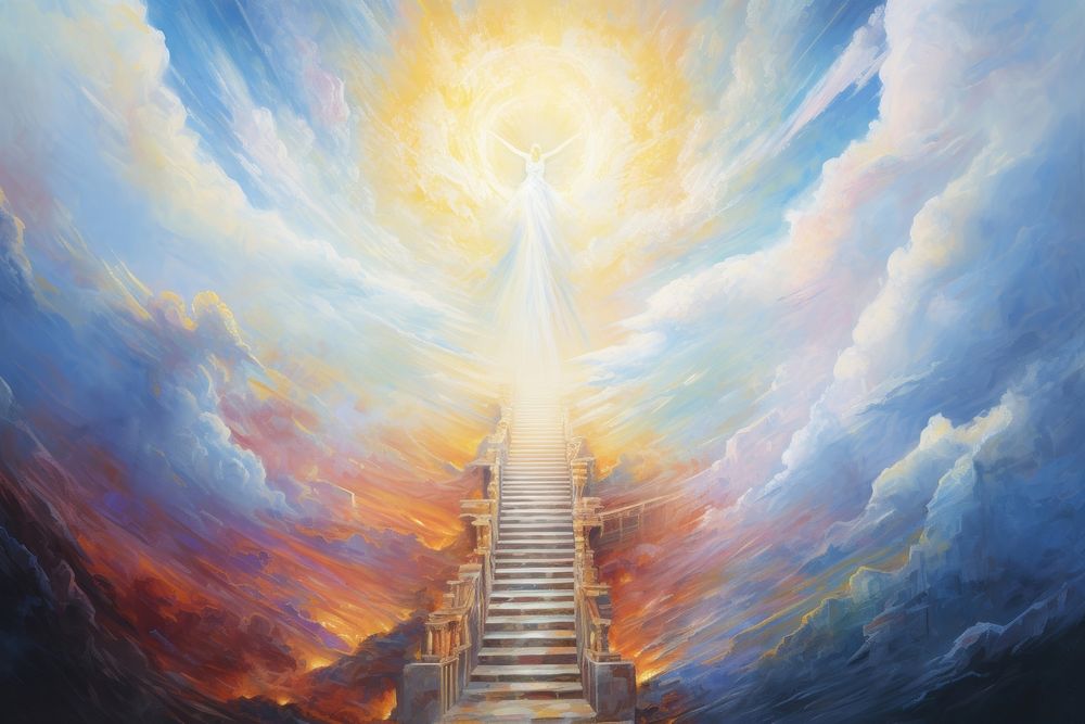 Heaven painting architecture backgrounds. | Free Photo Illustration ...