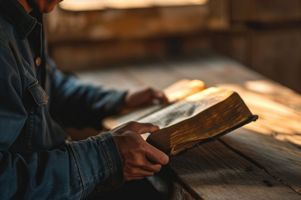 Man reading Holy Bible publication | Free Photo - rawpixel