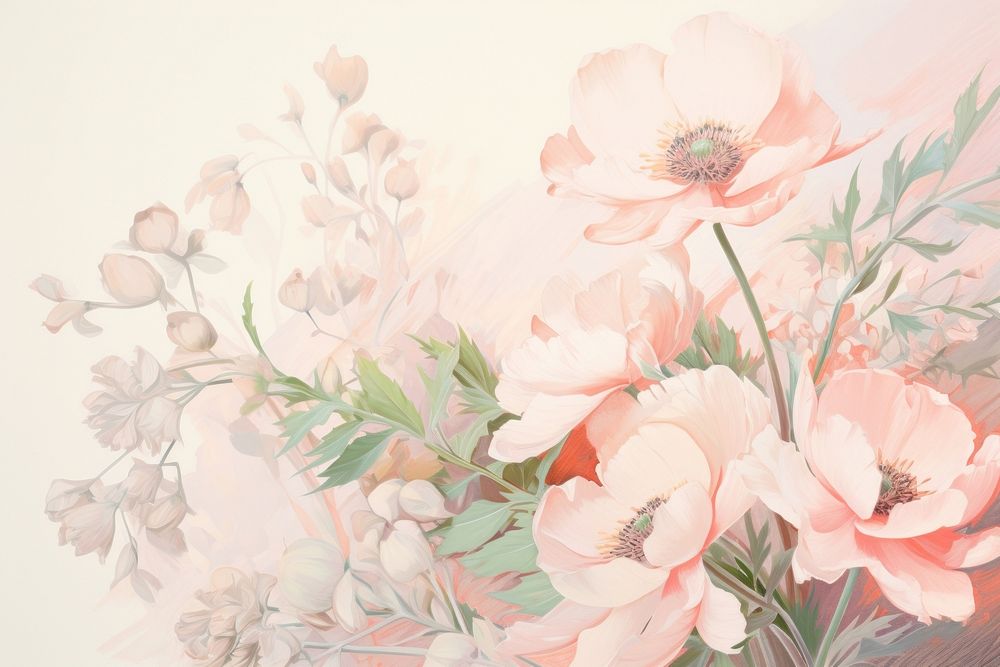 Heather floral backgrounds painting pattern | Free Photo Illustration ...