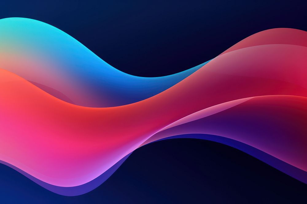 Gradient wave shape background backgrounds | Premium Photo Illustration ...