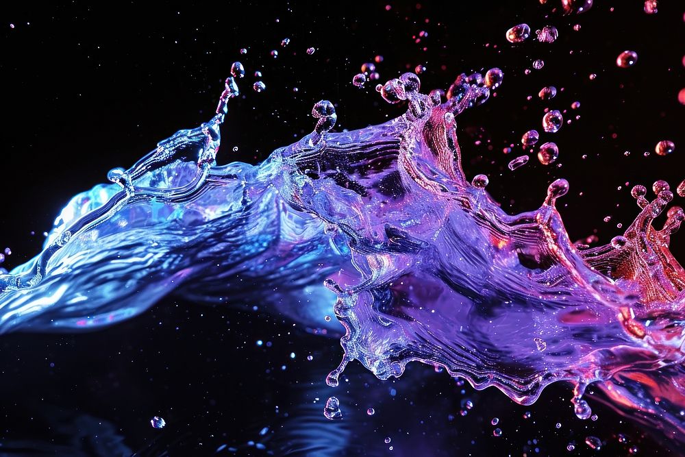 Water purple backgrounds blue. | Free Photo Illustration - rawpixel