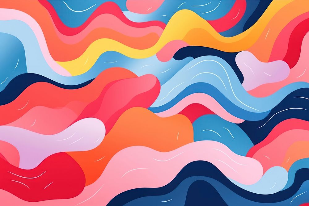 Wave backgrounds abstract painting. | Free Photo Illustration - rawpixel