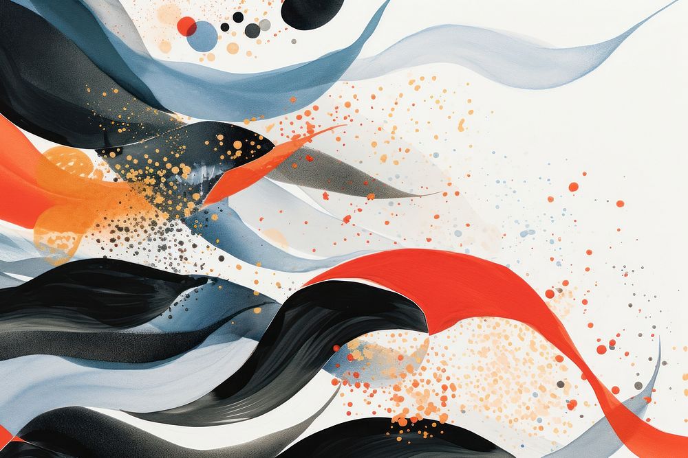 Wave backgrounds abstract painting | Free Photo Illustration - rawpixel