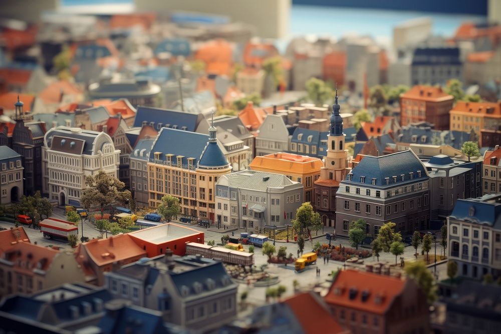 Architecture cityscape metropolis tilt-shift. | Free Photo - rawpixel