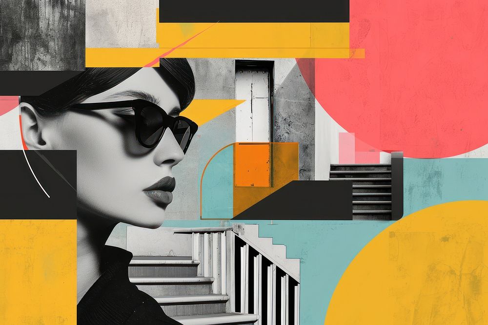 Abstract collage art architecture. | Free Photo Illustration - rawpixel