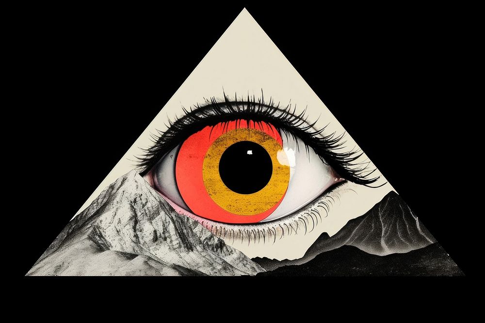 Eye triangle eyeball pyramid. | Premium Photo Illustration - rawpixel