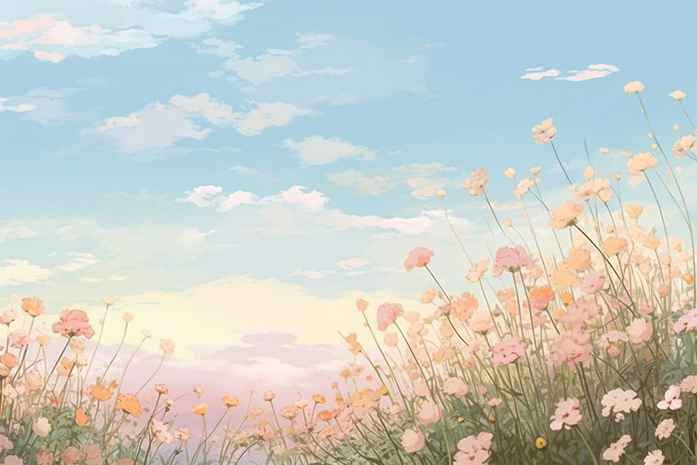 Field wildflower backgrounds outdoors nature | Premium Photo ...