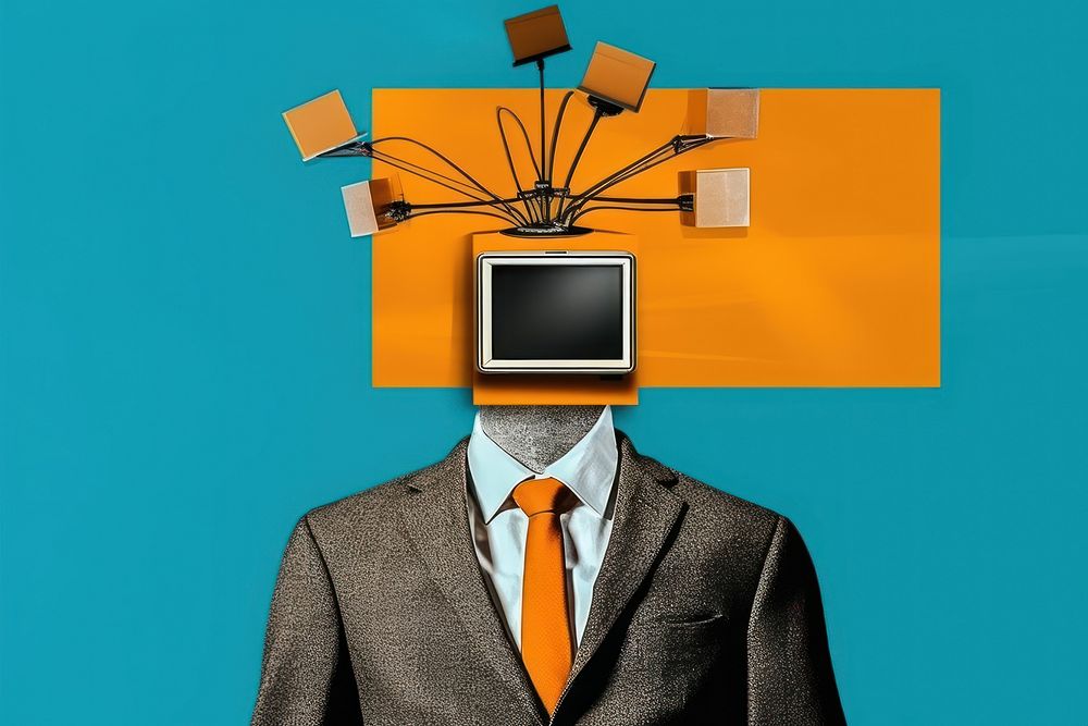 Televisions head electronics photography. | Free Photo Illustration ...