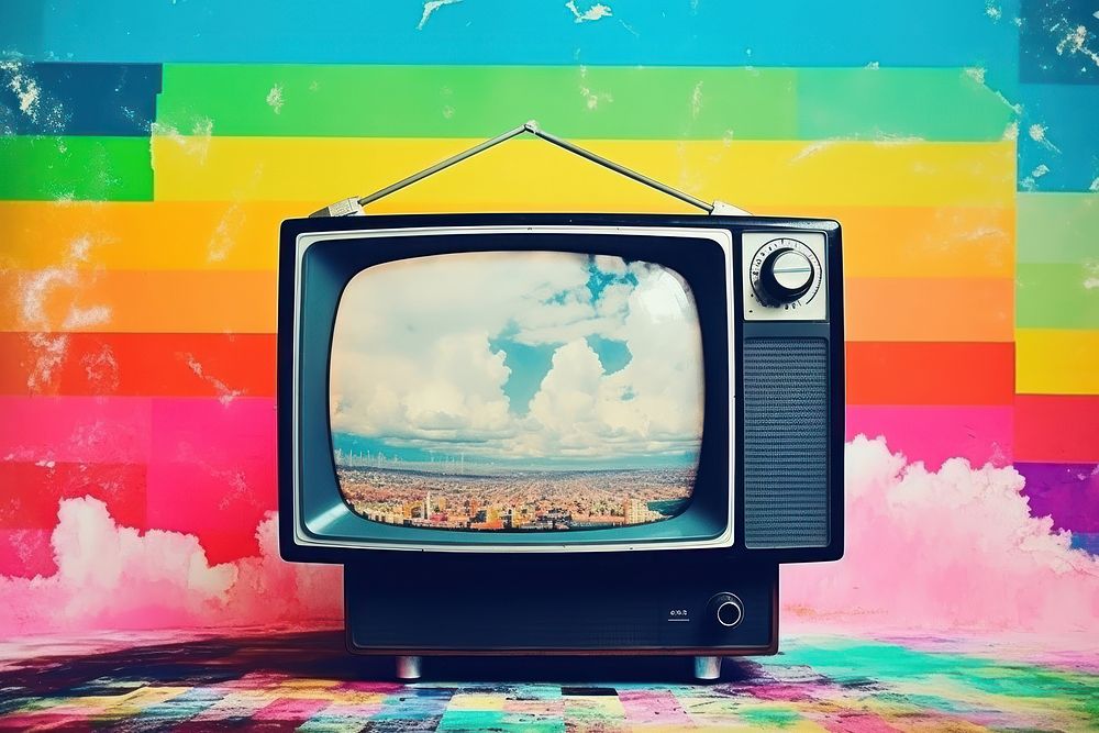 Collage Retro television electronics technology | Free Photo ...