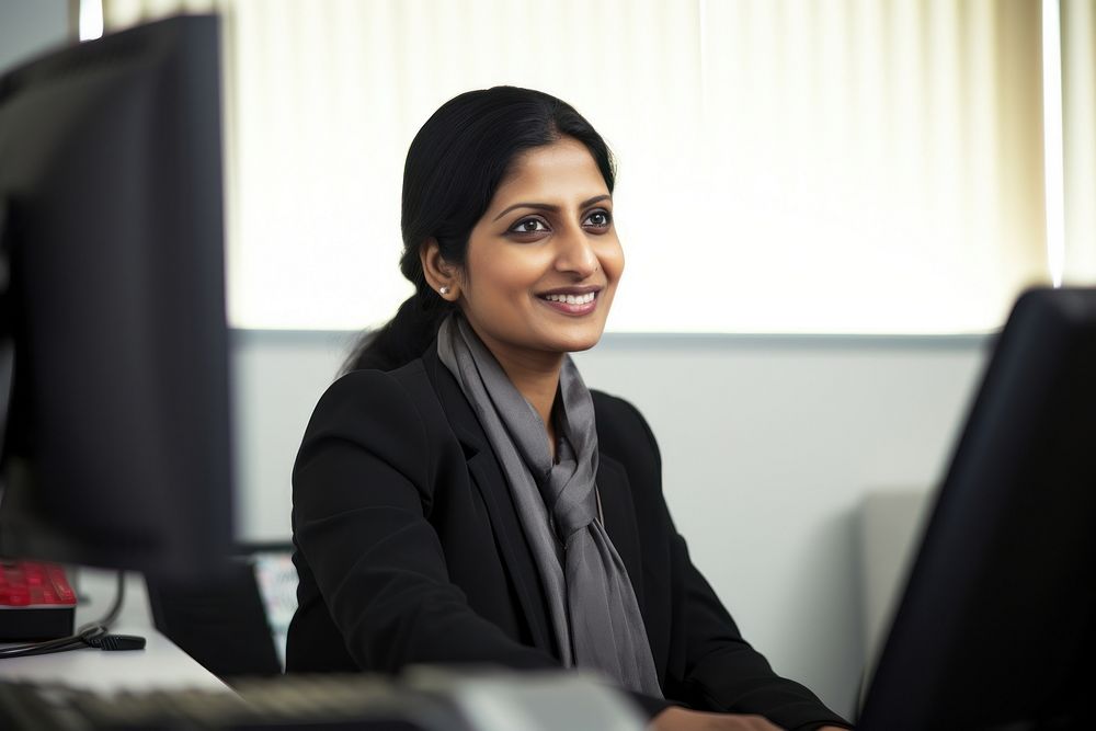 Pakistani woman working office person. | Premium Photo - rawpixel