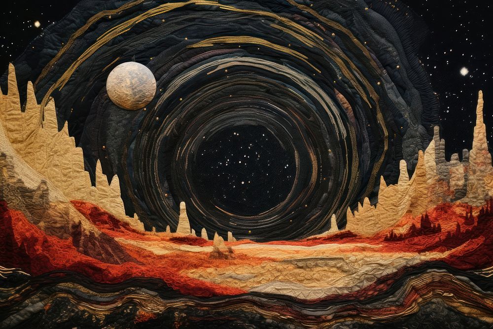 Space galaxy landscape astronomy universe | Premium Photo Illustration ...