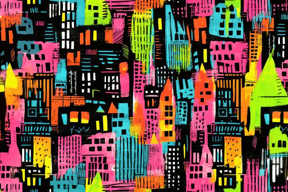 Buildings pattern backgrounds abstract graphics. | Premium Photo ...