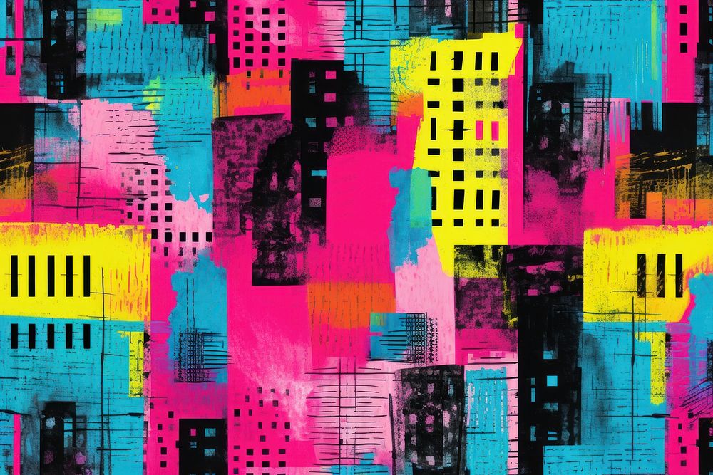 Buildings pattern backgrounds abstract art. | Premium Photo ...