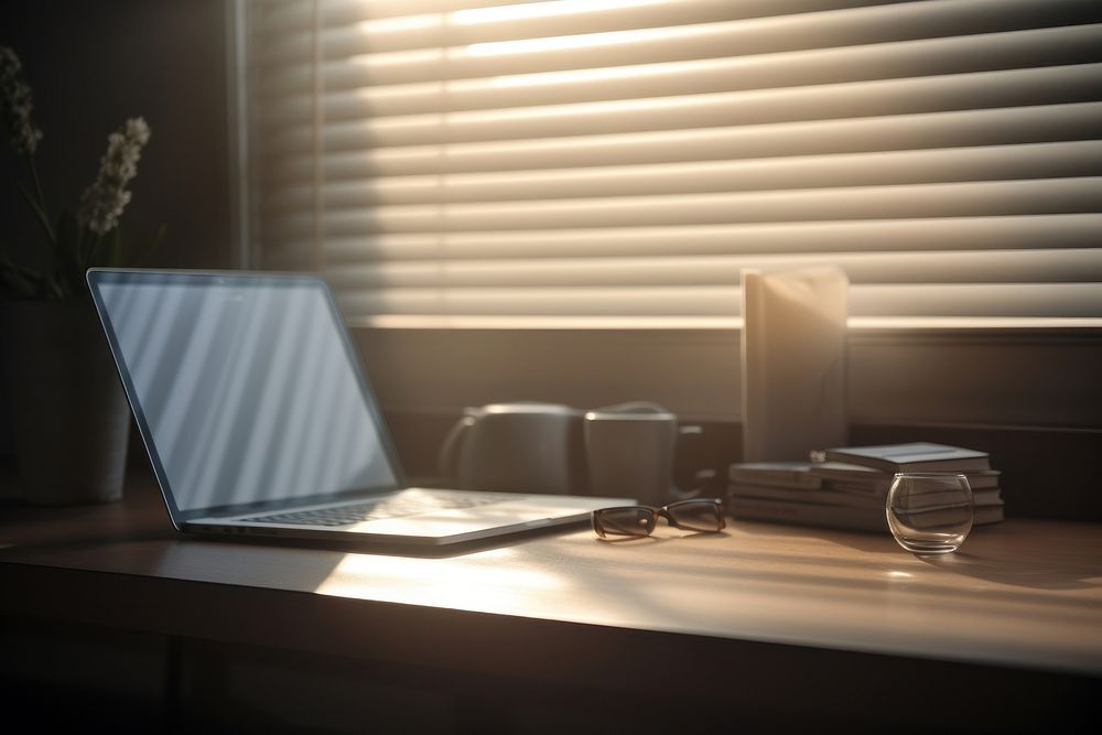 Computer white wallpaper working desk | Free Photo - rawpixel