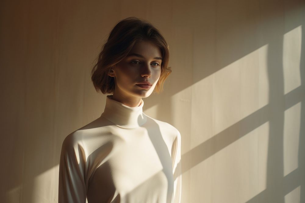 Women wear white turtle neck | Free Photo - rawpixel