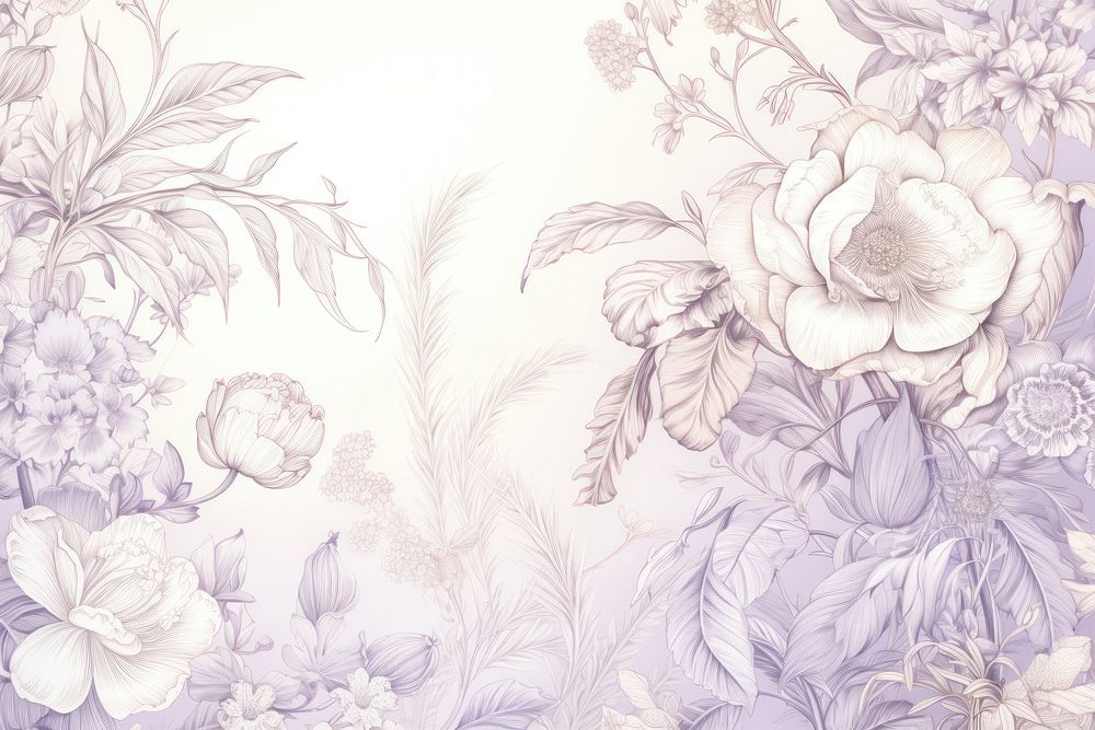 Flowers pattern drawing sketch. | Free Photo Illustration - rawpixel