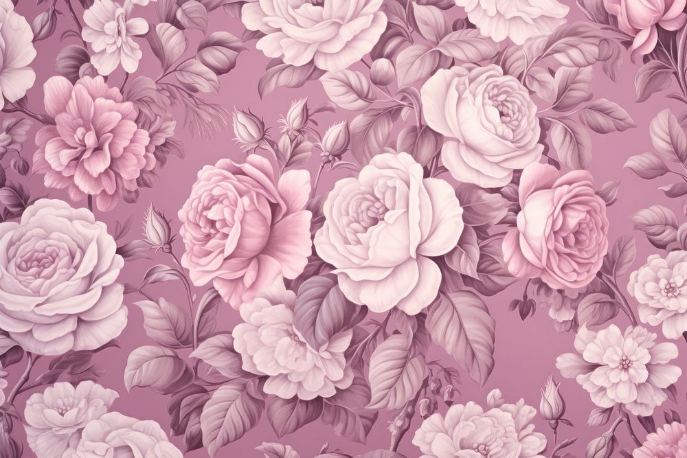 Rose wallpaper pattern flower. | Free Photo Illustration - rawpixel