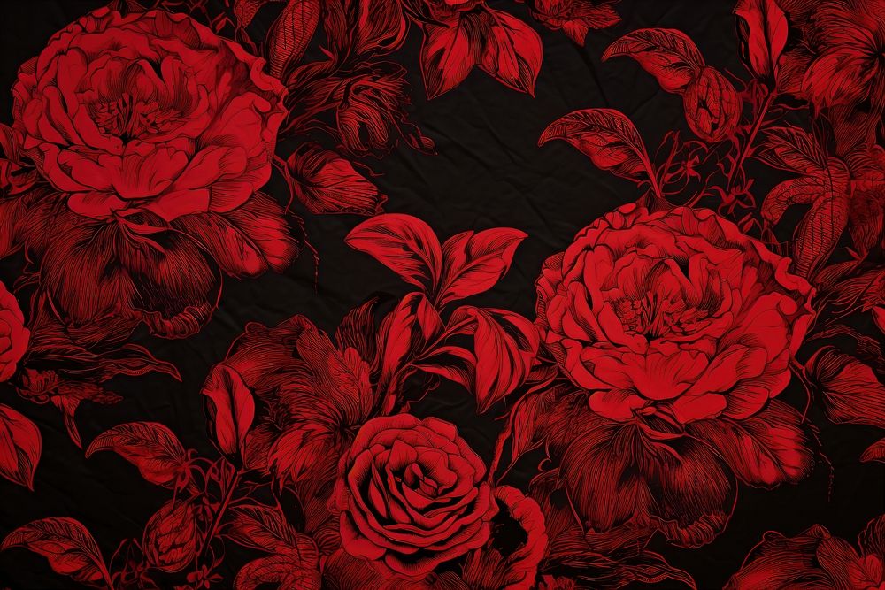 Rose wallpaper pattern flower. | Free Photo Illustration - rawpixel