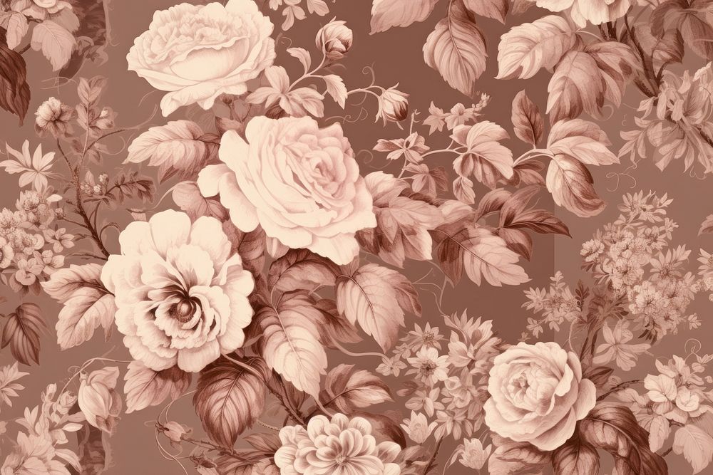Rose wallpaper pattern flower. | Premium Photo Illustration - rawpixel