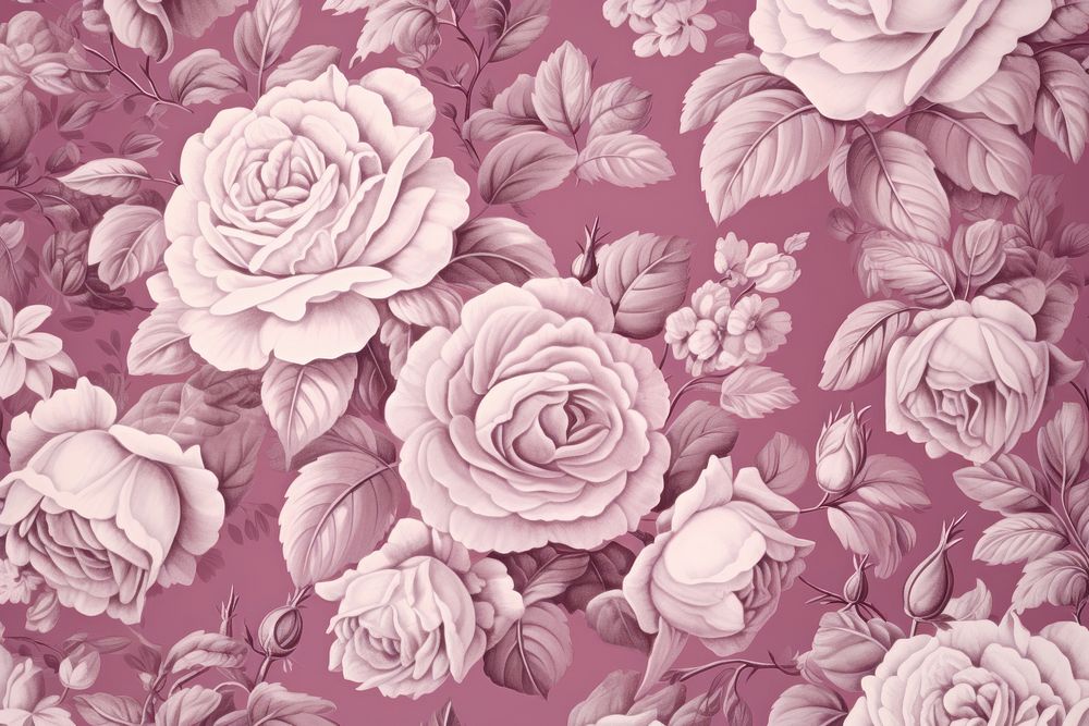 Rose wallpaper pattern flower. | Premium Photo Illustration - rawpixel