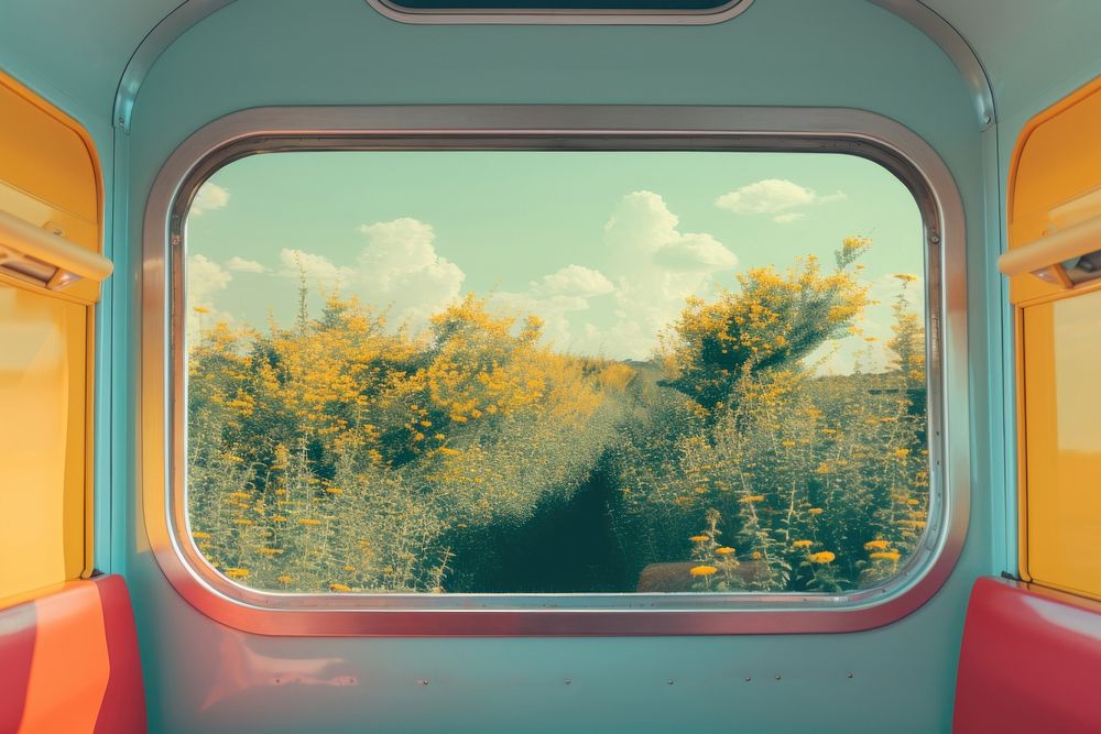 Train interior window transportation outdoors | Free Photo Illustration ...