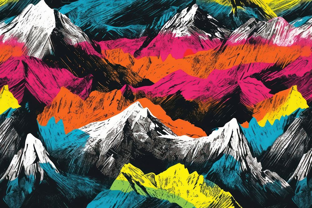Mountain pattern backgrounds abstract outdoors. | Premium Photo ...