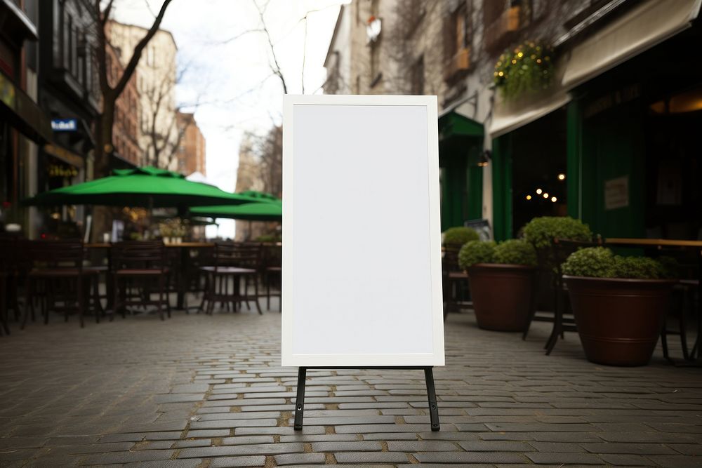 white blank menu sign street | Free Photo - rawpixel