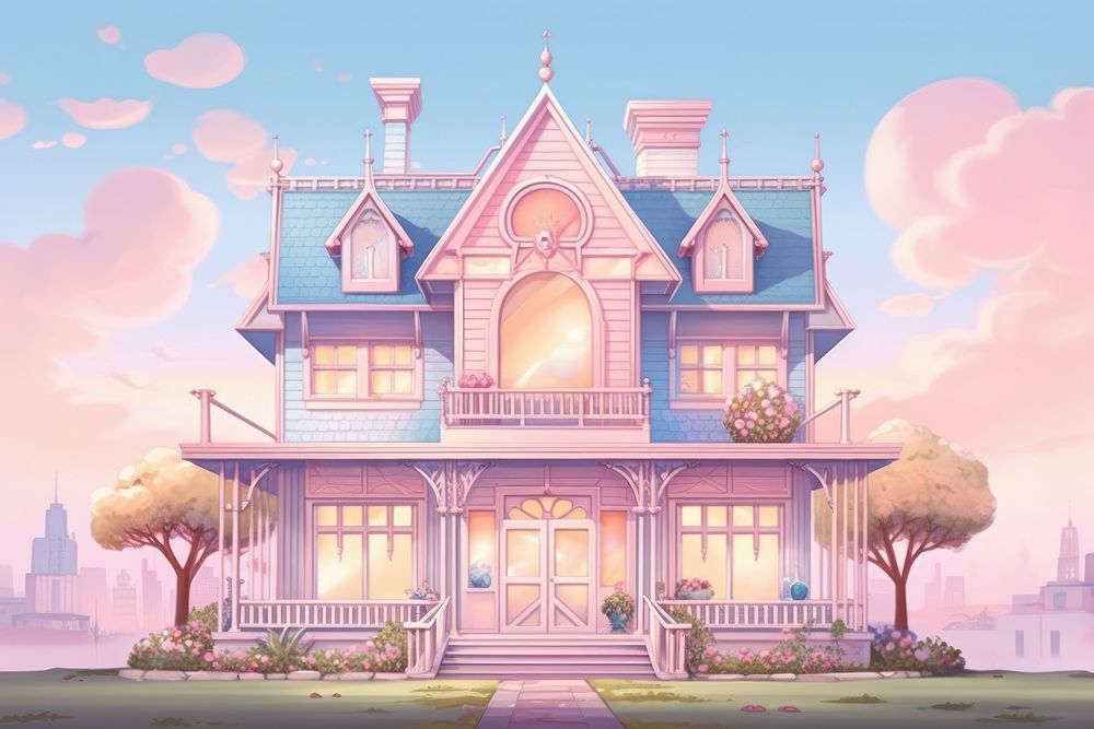 Vintage house architecture building mansion. | Free Photo Illustration ...