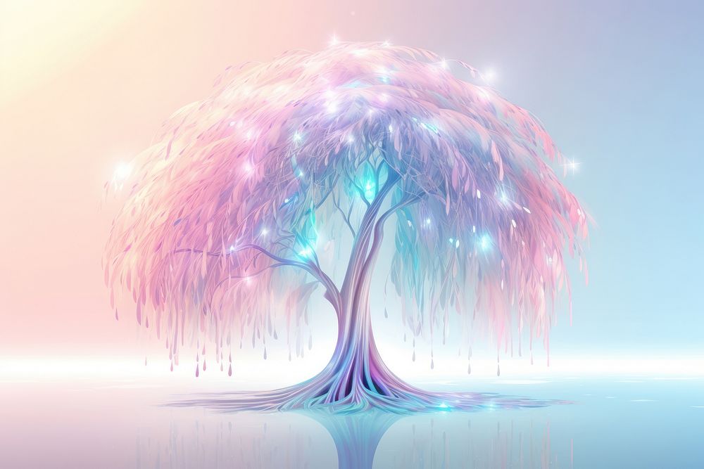 Willow tree outdoors nature plant. | Free Photo Illustration - rawpixel