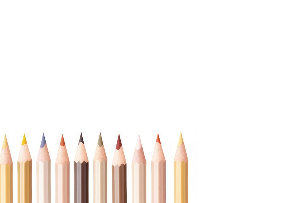 Color pencils backgrounds white background | Free Photo Illustration ...