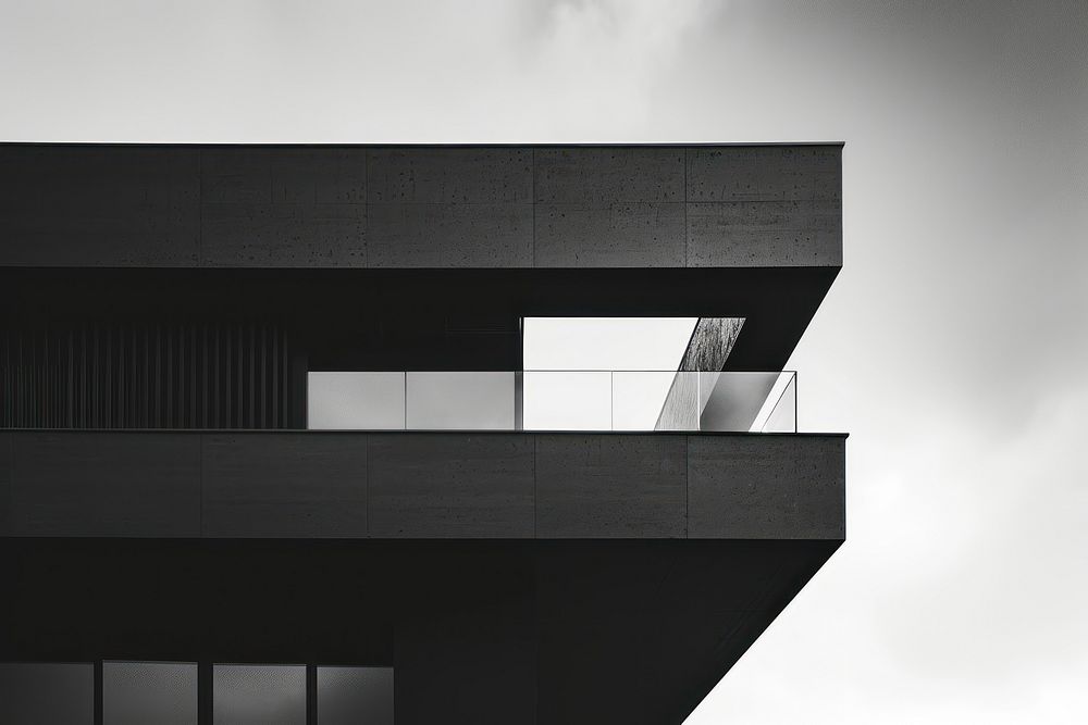 Modern architecture monochrome building house. | Free Photo - rawpixel