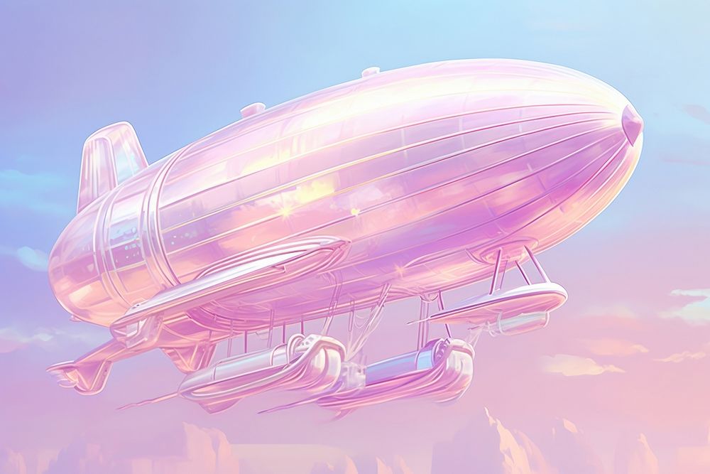 Blimp aircraft airship vehicle. | Premium Photo Illustration - rawpixel