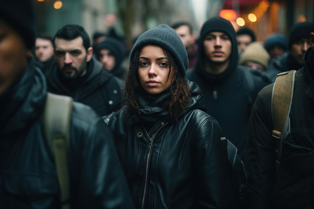 Mob people photography portrait jacket. | Free Photo - rawpixel