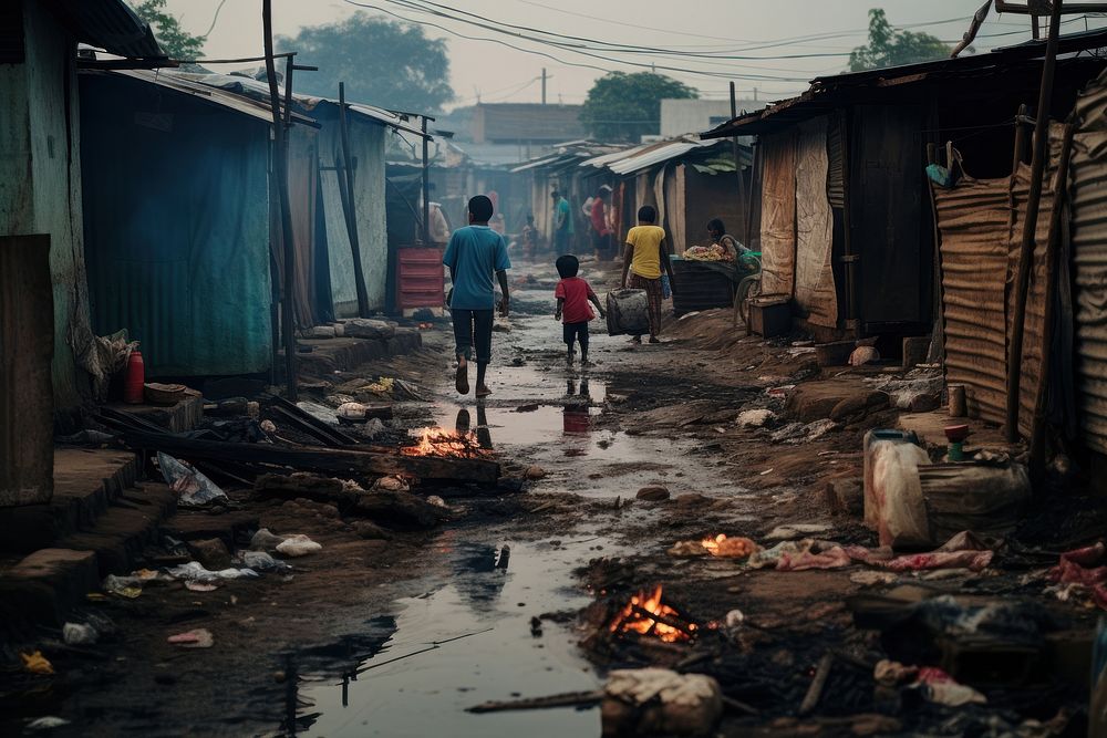 Slum community slum infrastructure architecture. | Free Photo - rawpixel