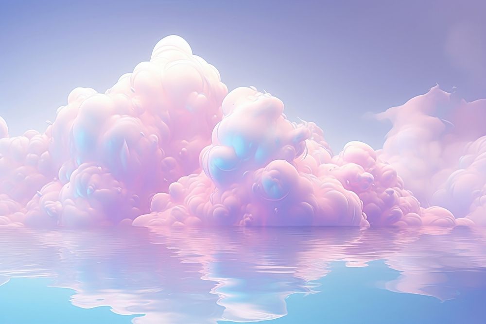 Fluffy cloud outdoors nature sky. | Free Photo Illustration - rawpixel