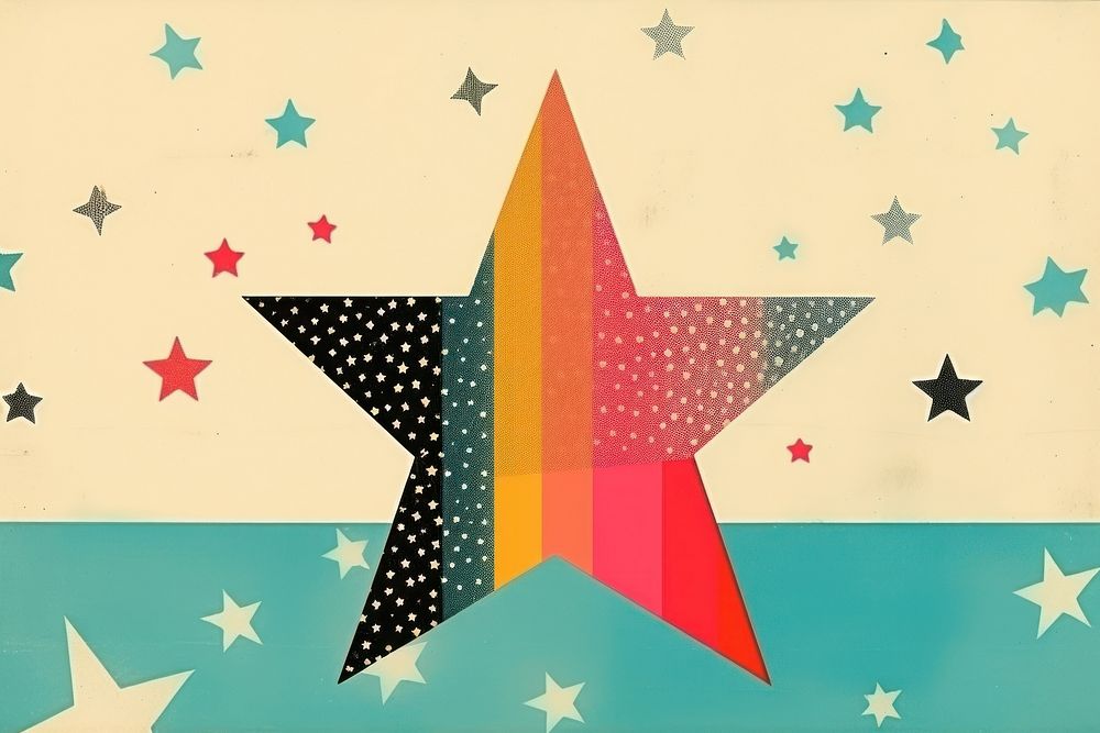 Collage Retro dreamy star constellation | Free Photo Illustration ...
