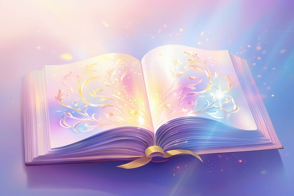 Open book publication art literature. | Premium Photo Illustration ...